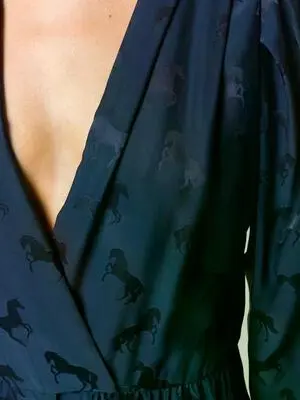 Stella McCartney Horse Jacquard Deep-v Jumpsuit