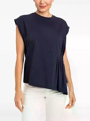 TWINSET Asymmetric Pleated T-shirt