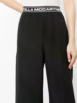 Stella McCartney Logo Waistband Wide-leg Trousers