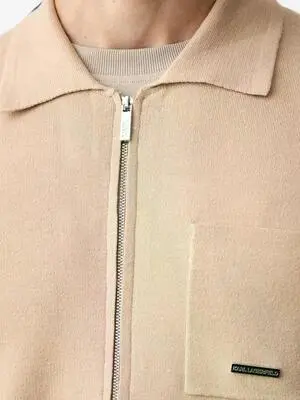 Karl Lagerfeld Zip-up Pocket-detail Sweater