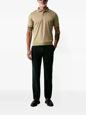 Karl Lagerfeld Logo-plaque Polo Shirt - Neutrals