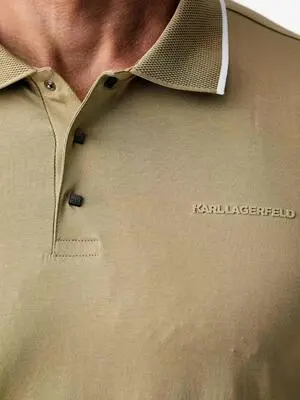 Karl Lagerfeld Logo-plaque Polo Shirt