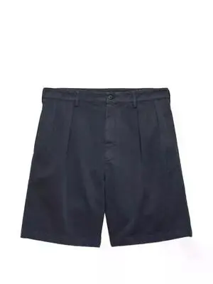 Prada Pleated Bermuda Shorts - Blue