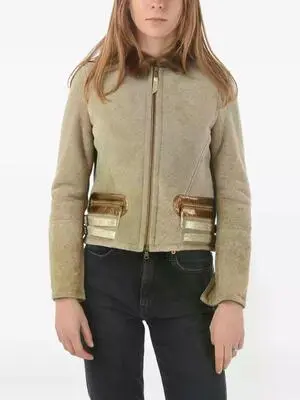History Repeats Embroidered Shearling Jacket