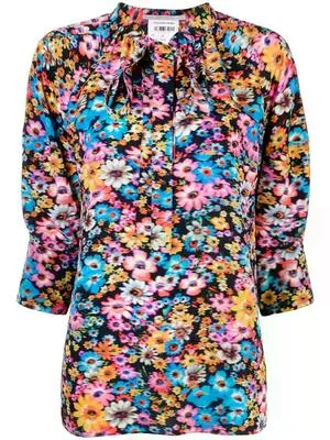 Stella McCartney Sophie Floral Print Blouse - Black