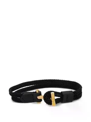 TOM FORD T-bar Braided Bracelet - Gold