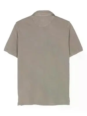 Fedeli Piqué Cotton Polo Shirt - Grey