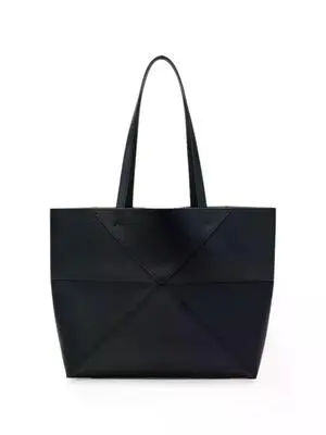 Loewe Puzzle Leather Tote Bag - Blue