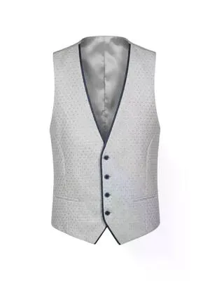 ROBERTO VINCENTI Polka-dot Waistcoat - Blue
