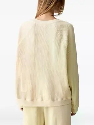 American Vintage Waffle-knit Raglan-sleeve Sweater