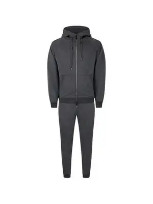 MOORER Zip-up Hooded Tracksuit - Grey