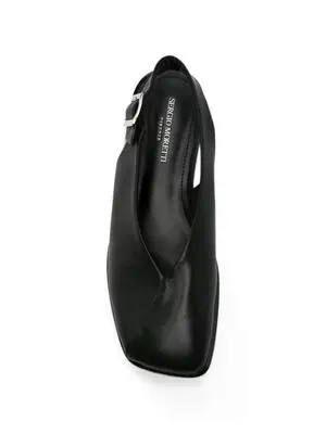 SERGIO MORETTI FIRENZE Slingback Square-toe Pumps