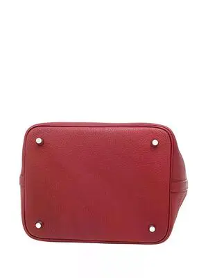 Hermès 2020 Clemence And Swift Picotin Lock 22 Eclat Handbag - Red