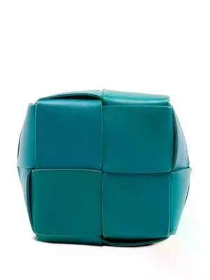 Bottega Veneta 2012-2026 Mini Nappa Maxi Intrecciato Cassette Bucket Bag - Blue