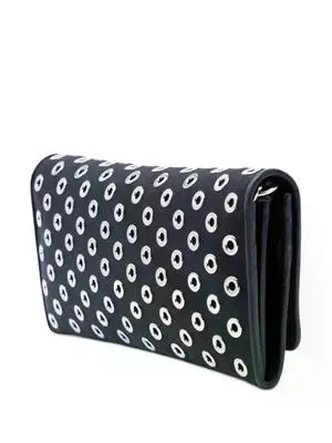 Prada 2000-2013 Tessuto Grommet Wallet On Chain Crossbody Bag
