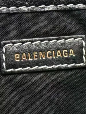 Balenciaga Lambskin Bazar Clutch Bag
