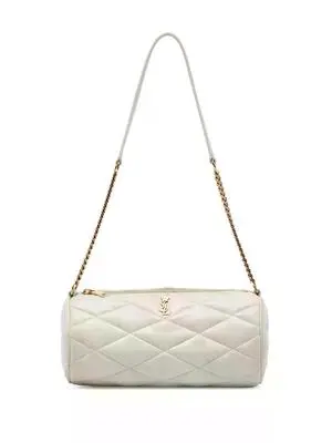 Saint Laurent Quilted Lambskin Sade Tube Shoulder Bag
