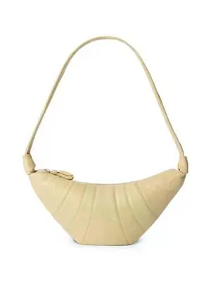 LEMAIRE Medium Croissant Bag In Leather - Neutrals