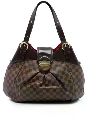 LOUIS VUITTON 2010 Damier Ebene Sistina Gm Shoulder Bag - Brown