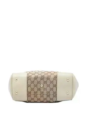 Gucci Gg Canvas Web Mayfair Tote Bag - Neutrals