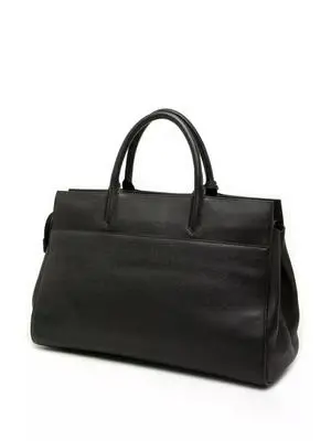 Saint Laurent 2015 Medium Grained Calfskin Cabas Rive Gauche Satchel