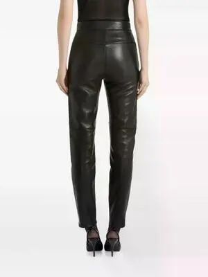 Balmain Lambskin Biker Trousers