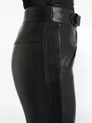 Balmain Lambskin Biker Trousers