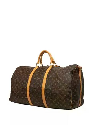 LOUIS VUITTON Monogram Keepall Bandouliere 60 Travel Bag