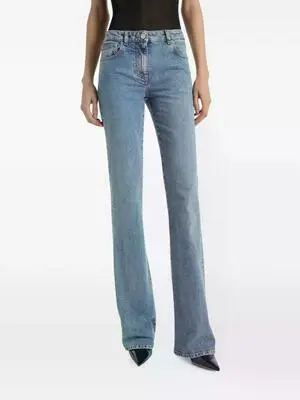 Balmain Bootcut Faded Denim Jeans
