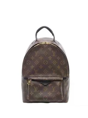 LOUIS VUITTON 2019 Monogram Palm Springs Pm Backpack - Brown