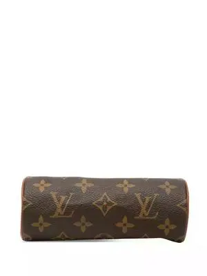 LOUIS VUITTON Monogram Papillon Pochette Handbag - Brown