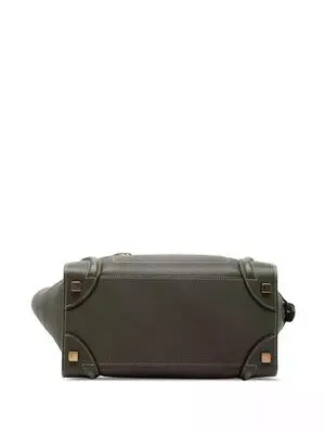 Celine 2017 Micro Drummed Calfskin Luggage Tote Bag - Grey