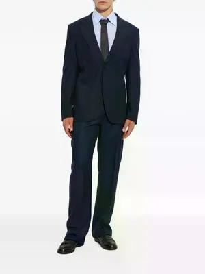 Etro Pleated Wool Trousers - Blue