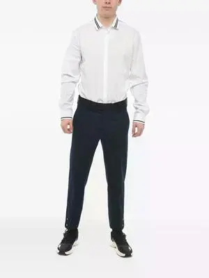 Neil Barrett Contrast-edging Ankle-button Trousers