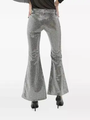 ERL Sequin-embellished Boot-cut Trousers