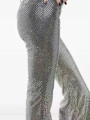 ERL Sequin-embellished Boot-cut Trousers