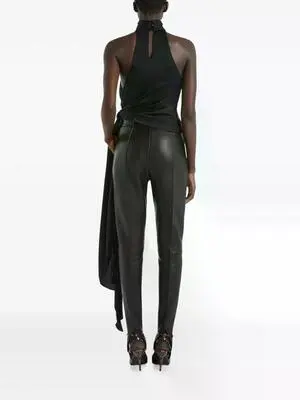 Balmain Open-back Silk-chiffon Top