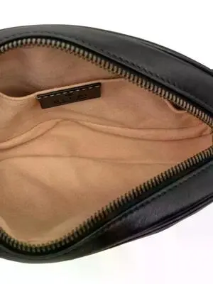 Gucci Gg Marmont Matelassé Calfskin Belt Bag - Black