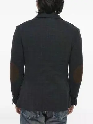 PAOLO PECORA Double-breasted Checked Blazer