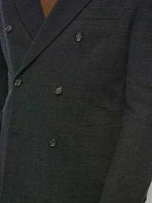 PAOLO PECORA Double-breasted Checked Blazer