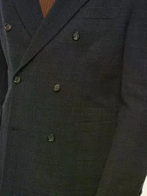 PAOLO PECORA Double-breasted Checked Blazer