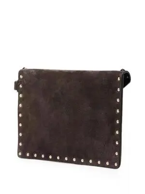 Valentino Garavani Rockstud Envelope Clutch Bag - Brown
