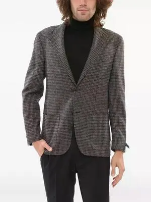 Corneliani Nino Danieli Checked Virgin Wool Blazer