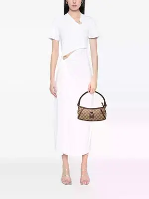 Gucci 2000-2015 Gg Canvas Abbey D Ring Pochette Handbag