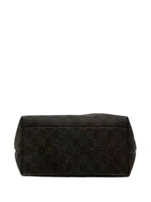 Gucci 2000-2015 Gg Denim Shoulder Bag - Brown