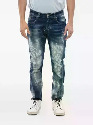 John Richmond Mick Bleached-effect Jeans - Blue