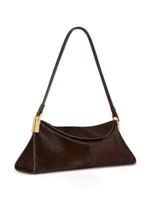 Balmain 64-83 Small Bag In Pony-effect Leather - Brown