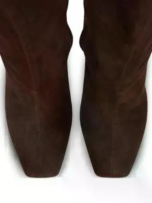 Balmain Wedge Ankle Boots In Suede