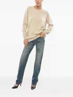 Malo Crew-neck Long-sleeve Sweater - Neutrals