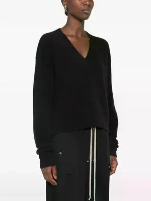 Rick Owens V-neck Long-sleeve Sweater